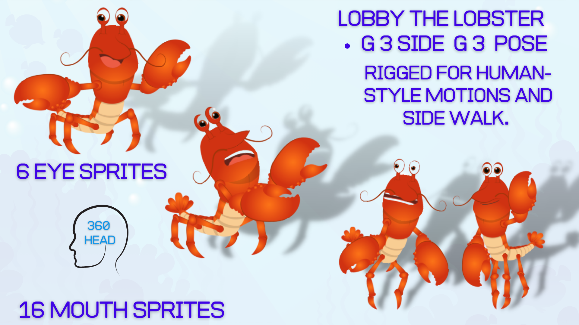 LOBSTER,SHRIMP AND SHARK PACK! - Cartoon Animator/Actor - Reallusion ...