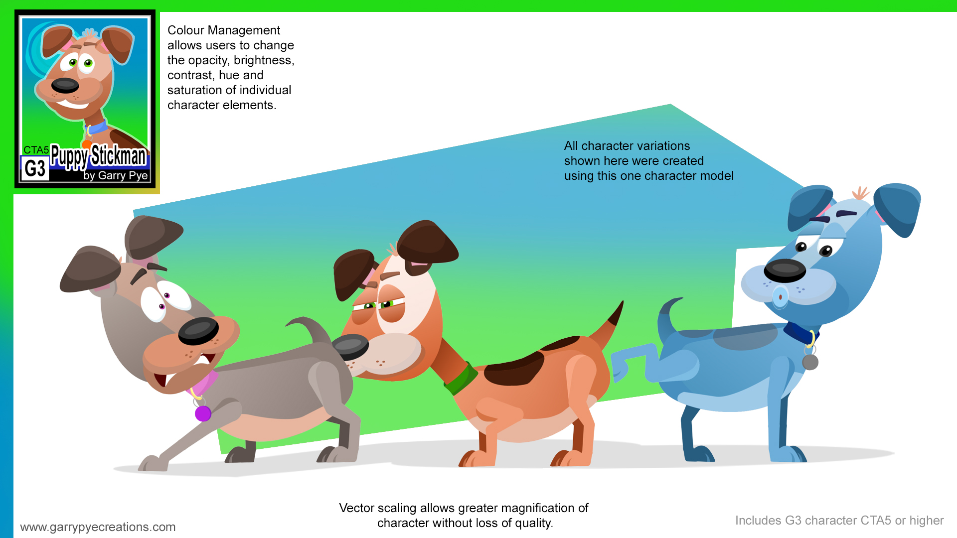 Puppy Stickman CTA5 - Cartoon Animator/Actor - Reallusion Content Store