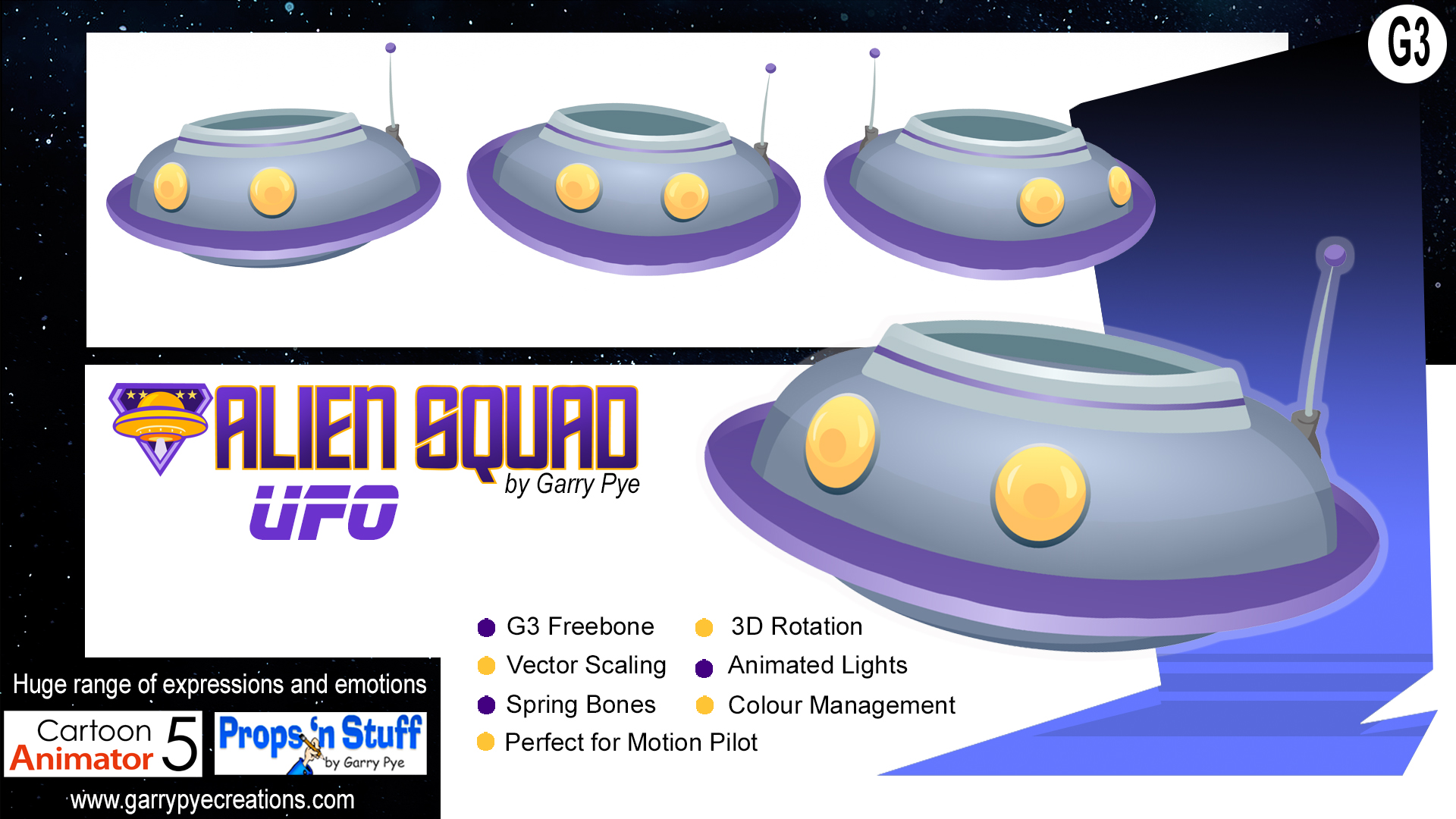 Alien Squad - UFO - Cartoon Animator/Actor - Reallusion Content Store