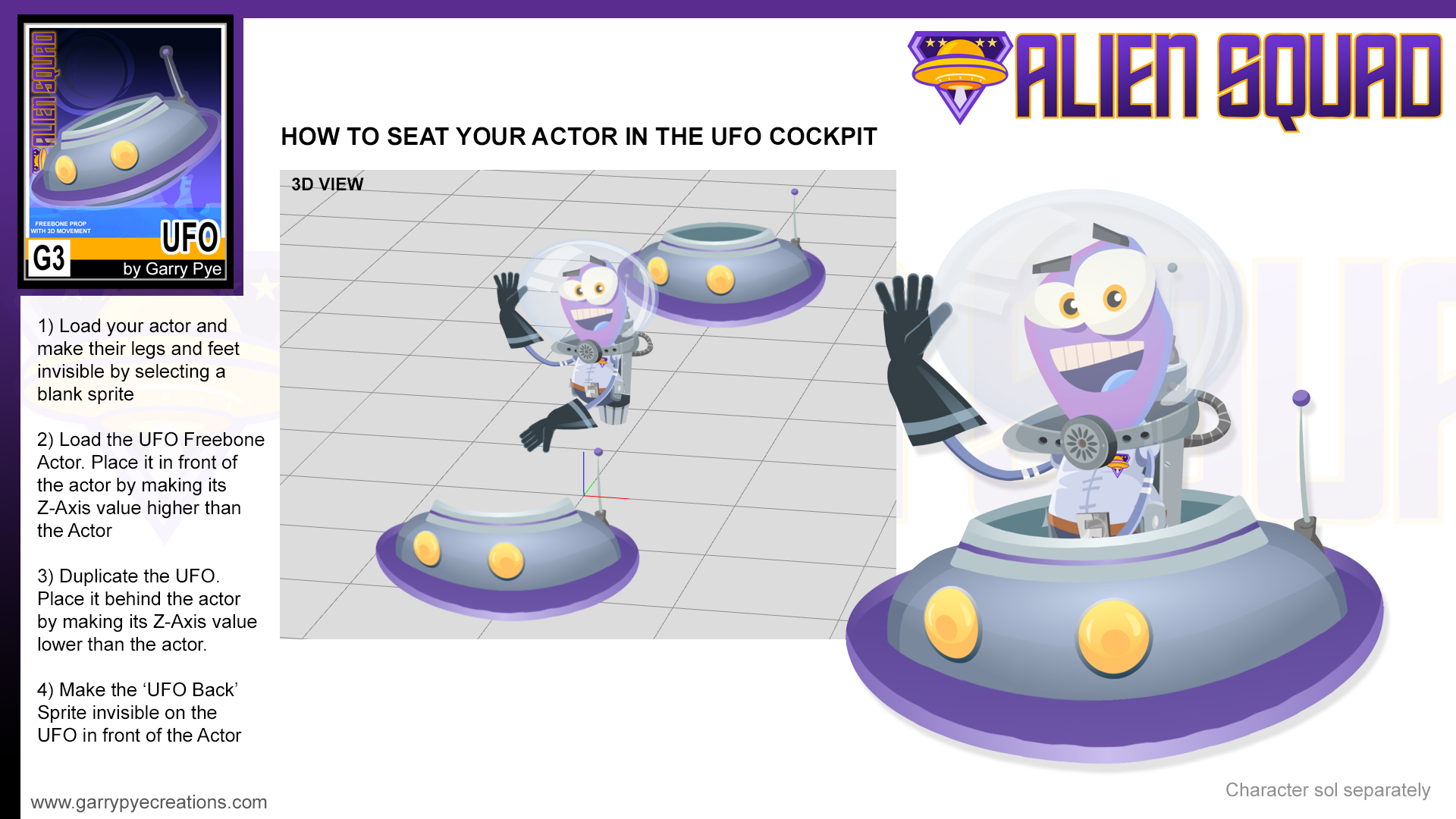 Alien Squad - UFO - Cartoon Animator/Actor - Reallusion Content Store