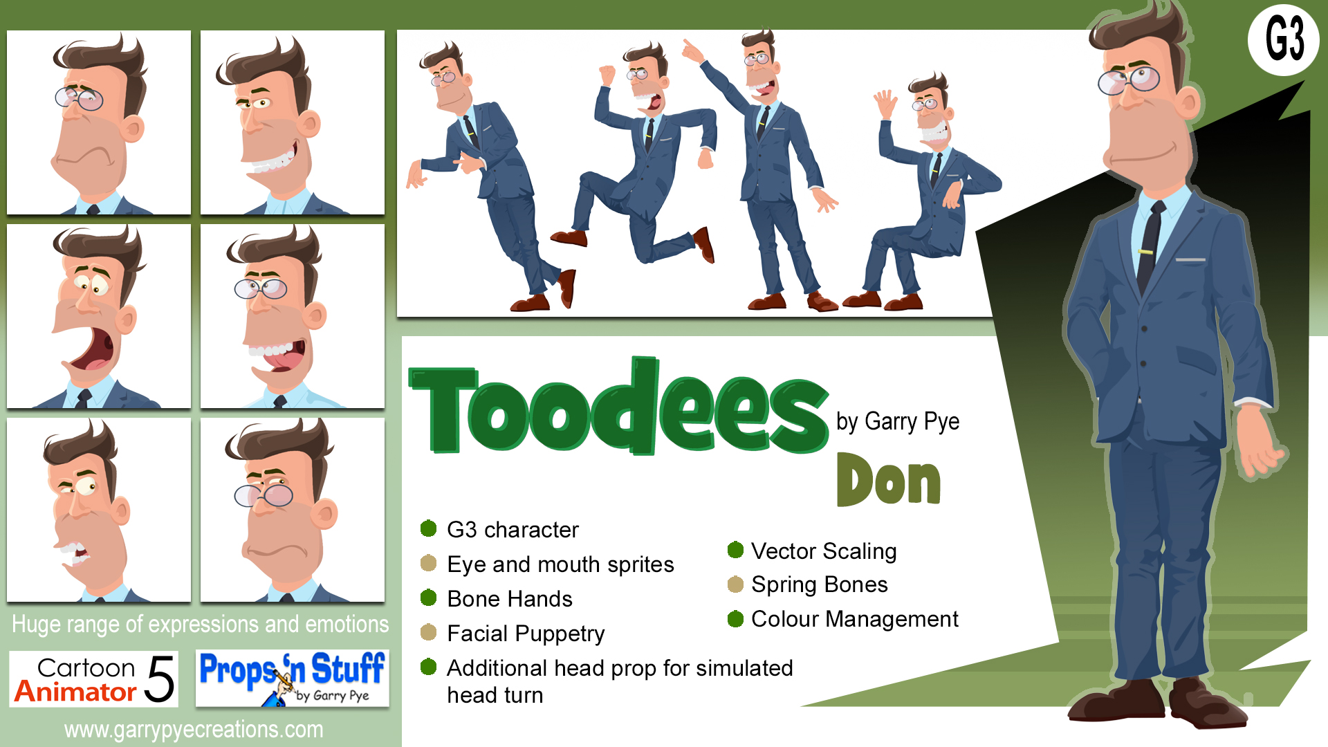 Toodees - Don - Cartoon Animator/Actor - Reallusion Content Store