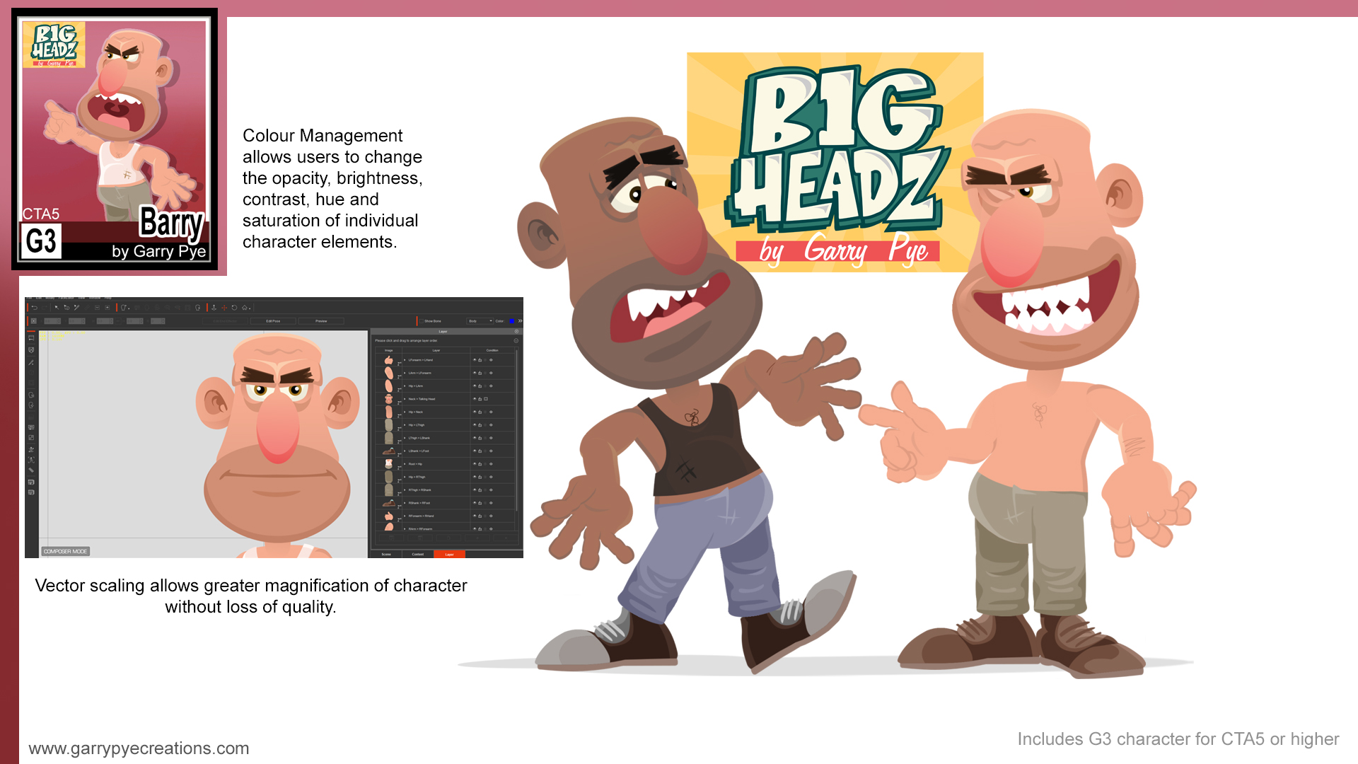 Big Headz - Barry - Cartoon Animator/Actor - Reallusion Content Store