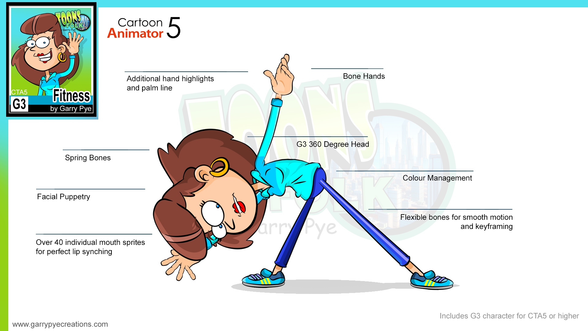 Toons Folk - Fitness - Cartoon Animator/Actor - Reallusion Content Store