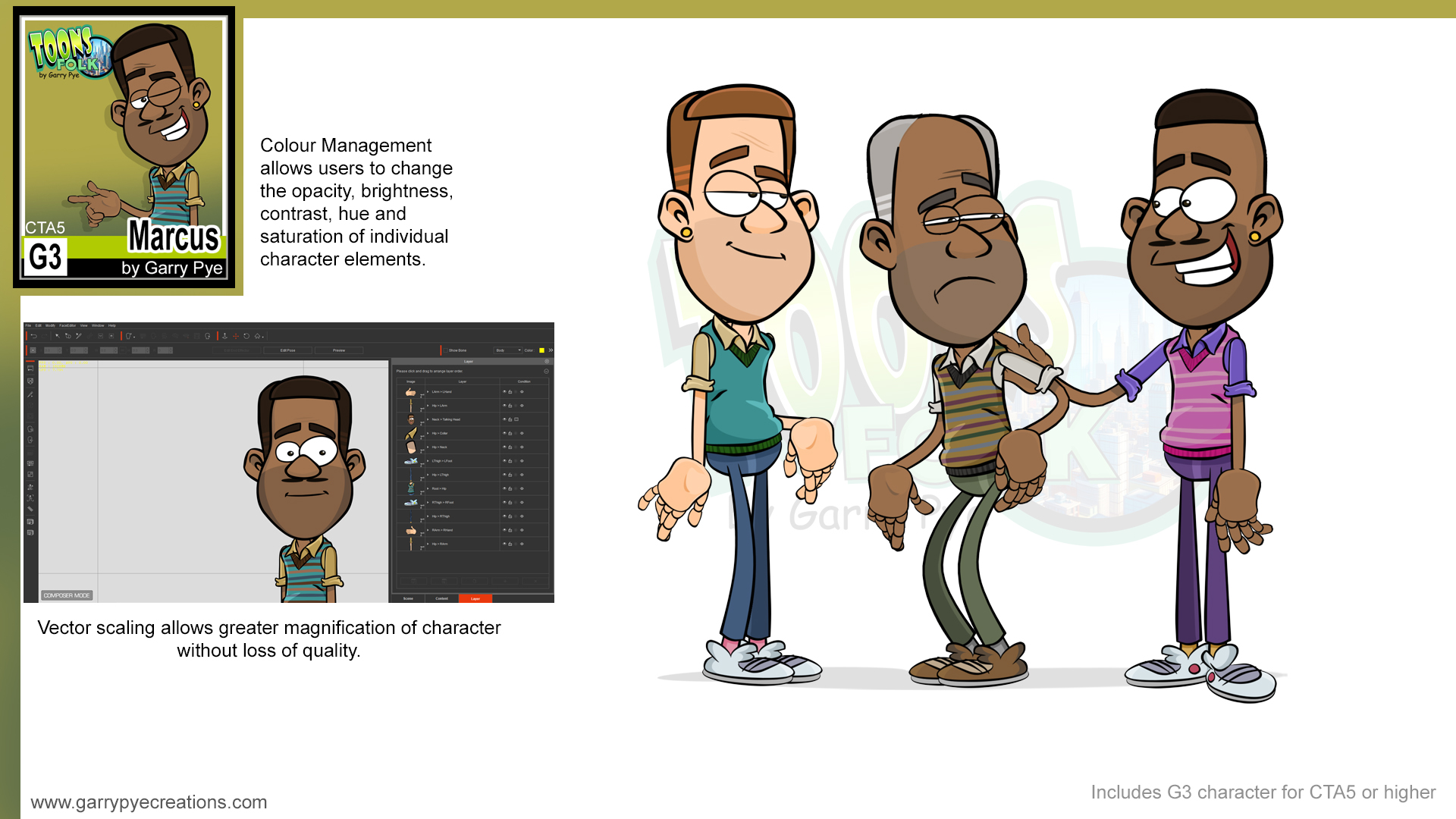 Toons Folk - Marcus - Cartoon Animator/Actor - Reallusion Content Store