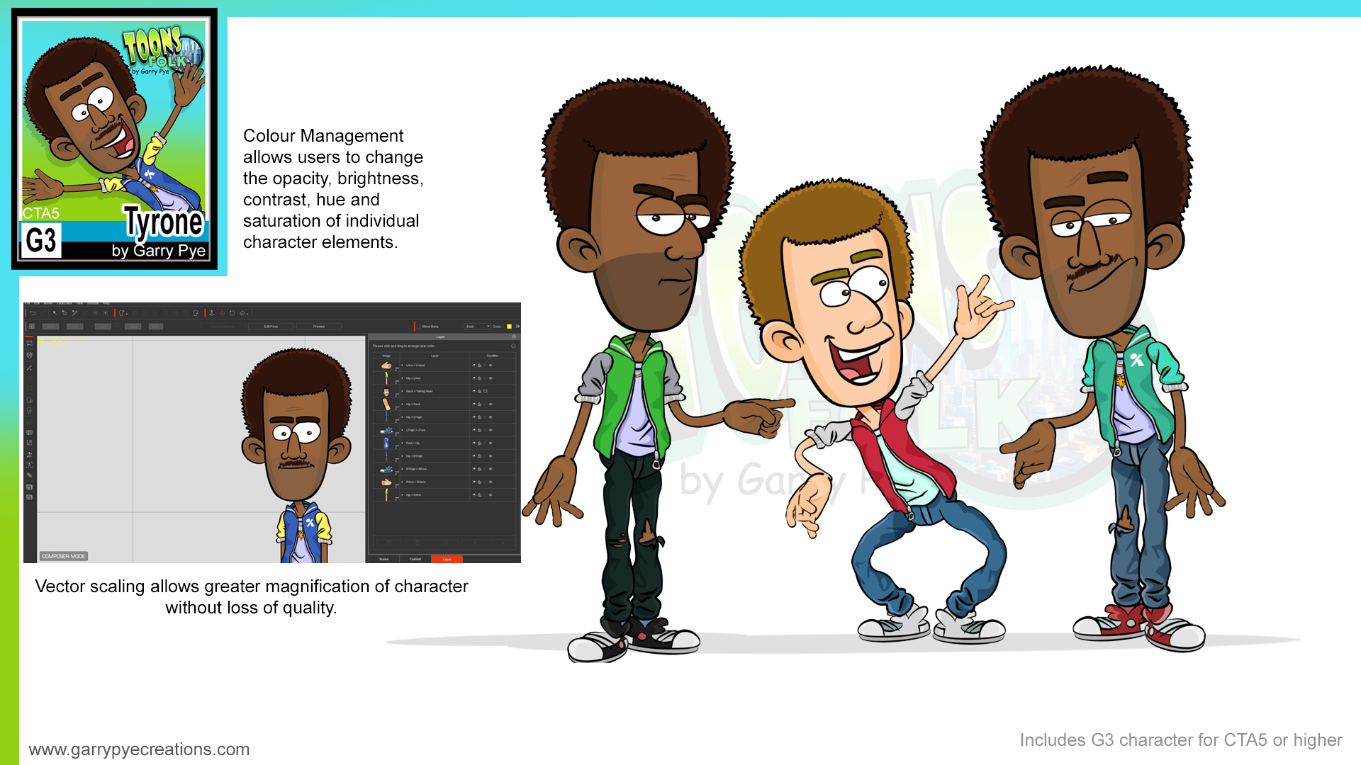Toons Folk - Tyrone - Cartoon Animator/Actor - Reallusion Content Store