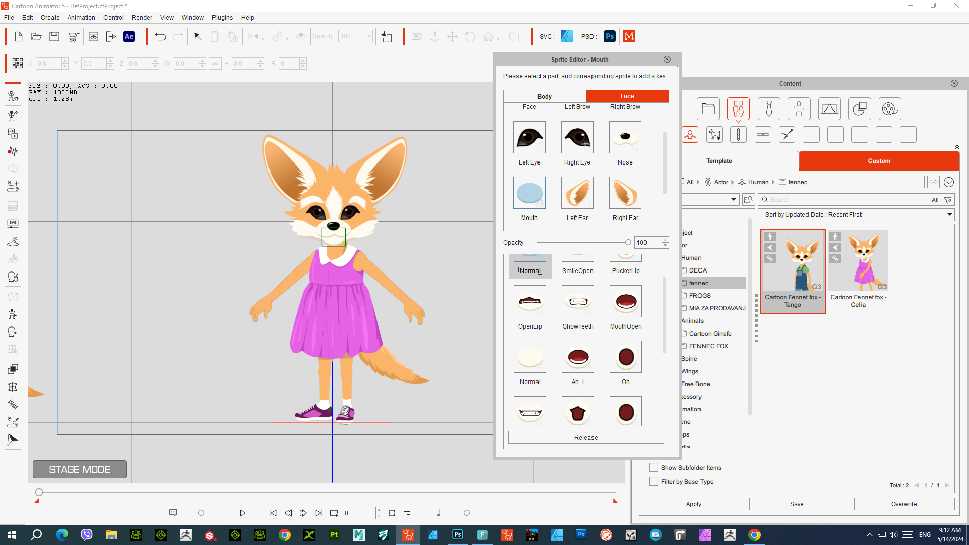 Fennec Fox - Cartoon Animator/Actor - Reallusion Content Store