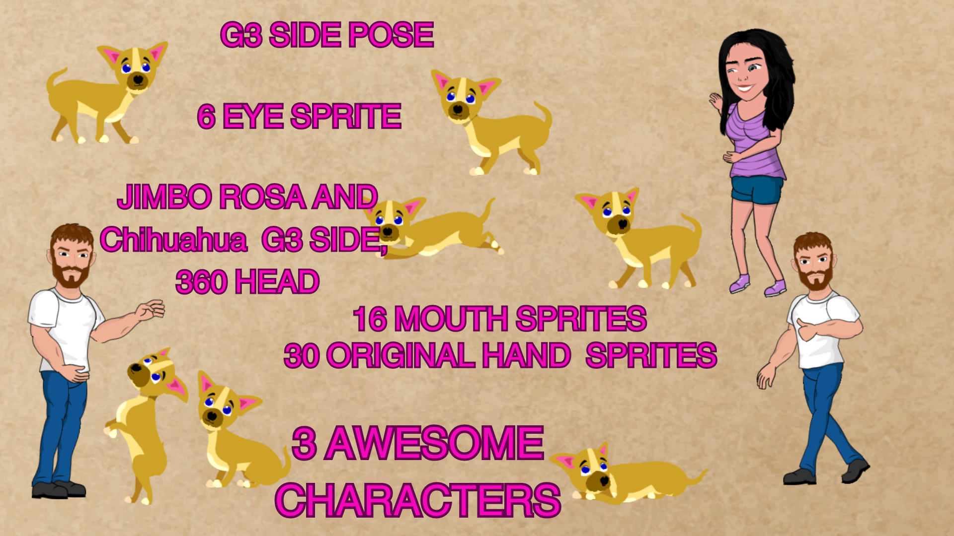 JIMBO ROSA and Chihuahua Home Peoples - Cartoon Animator/Actor ...