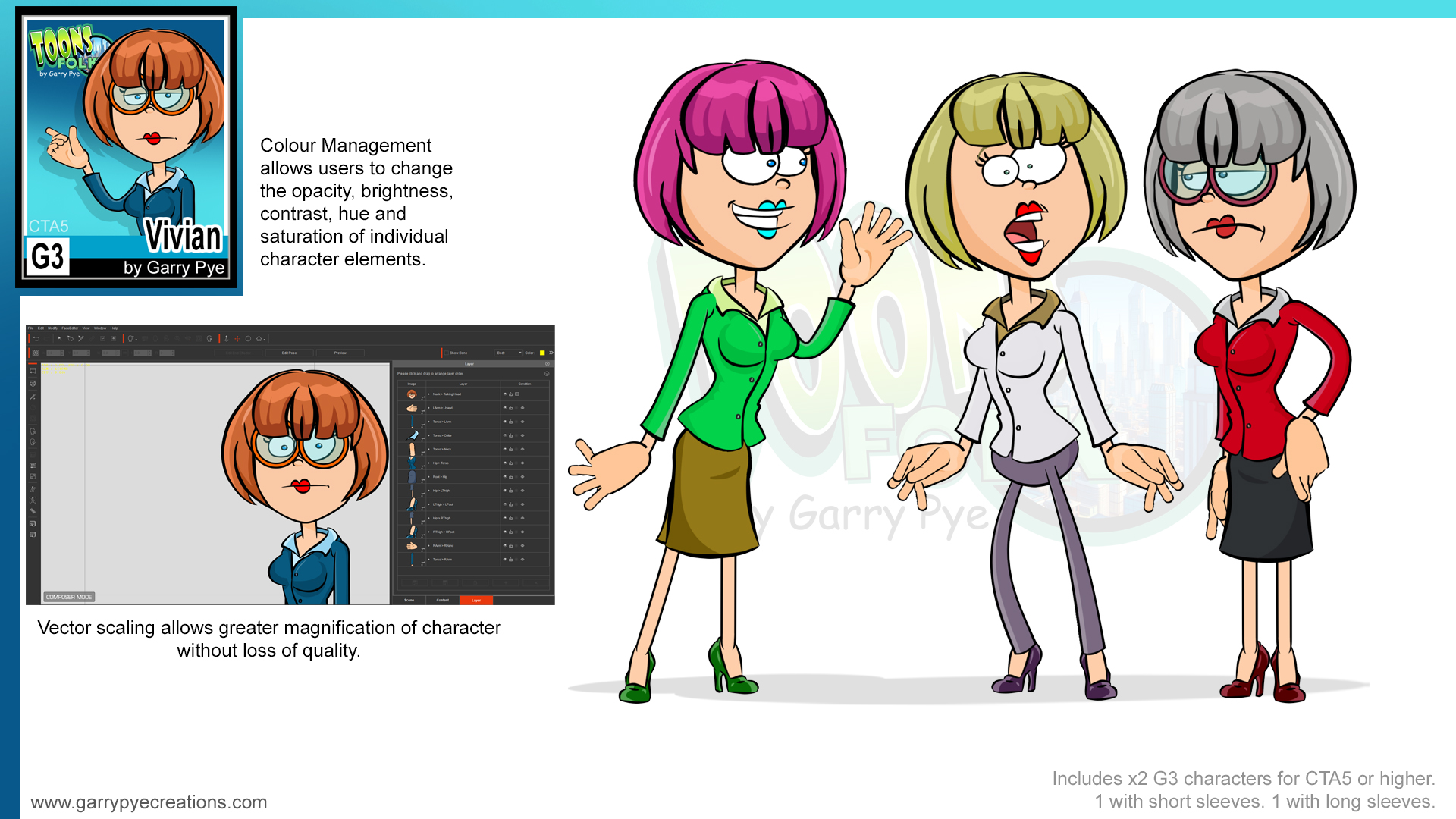Toons Folk - Vivian - Cartoon Animator/Actor - Reallusion Content Store