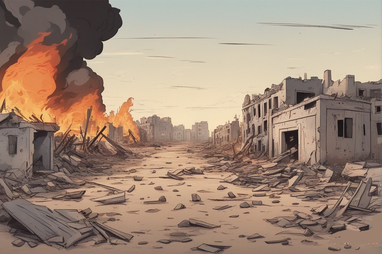 After Math: Destroyed City of war - Cartoon Animator/Scene - Reallusion ...