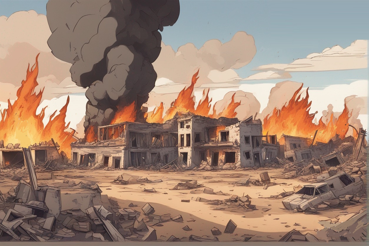 After Math: Destroyed City of war - Cartoon Animator/Scene - Reallusion ...