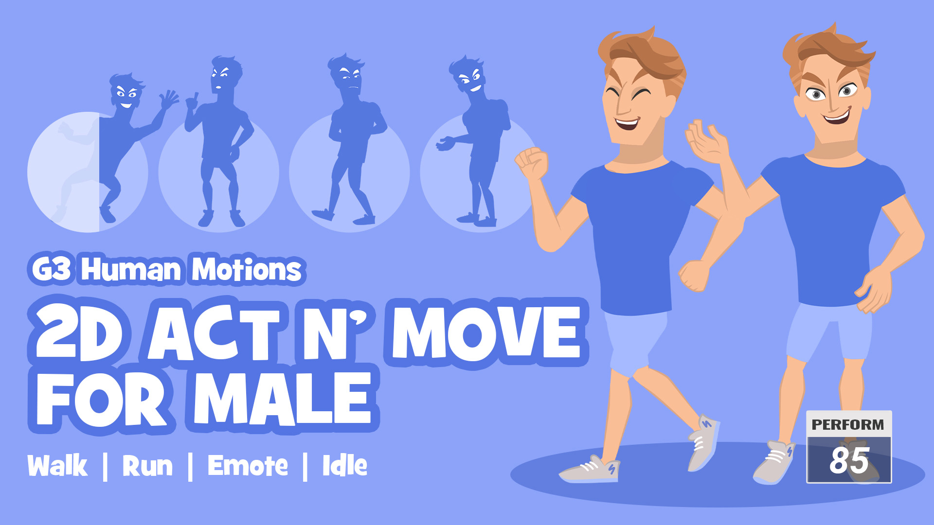 2D Act and Move for Male - Cartoon Animator/Animation - Reallusion ...