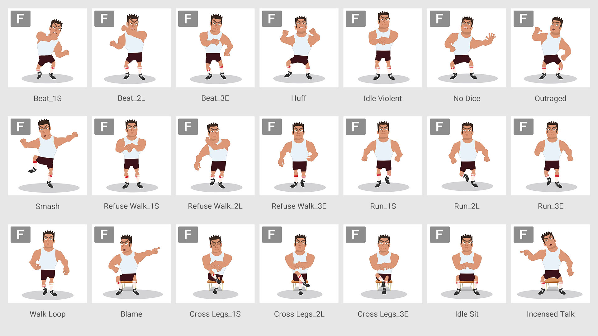2D Violent Moves - Cartoon Animator/Animation - Reallusion Content Store