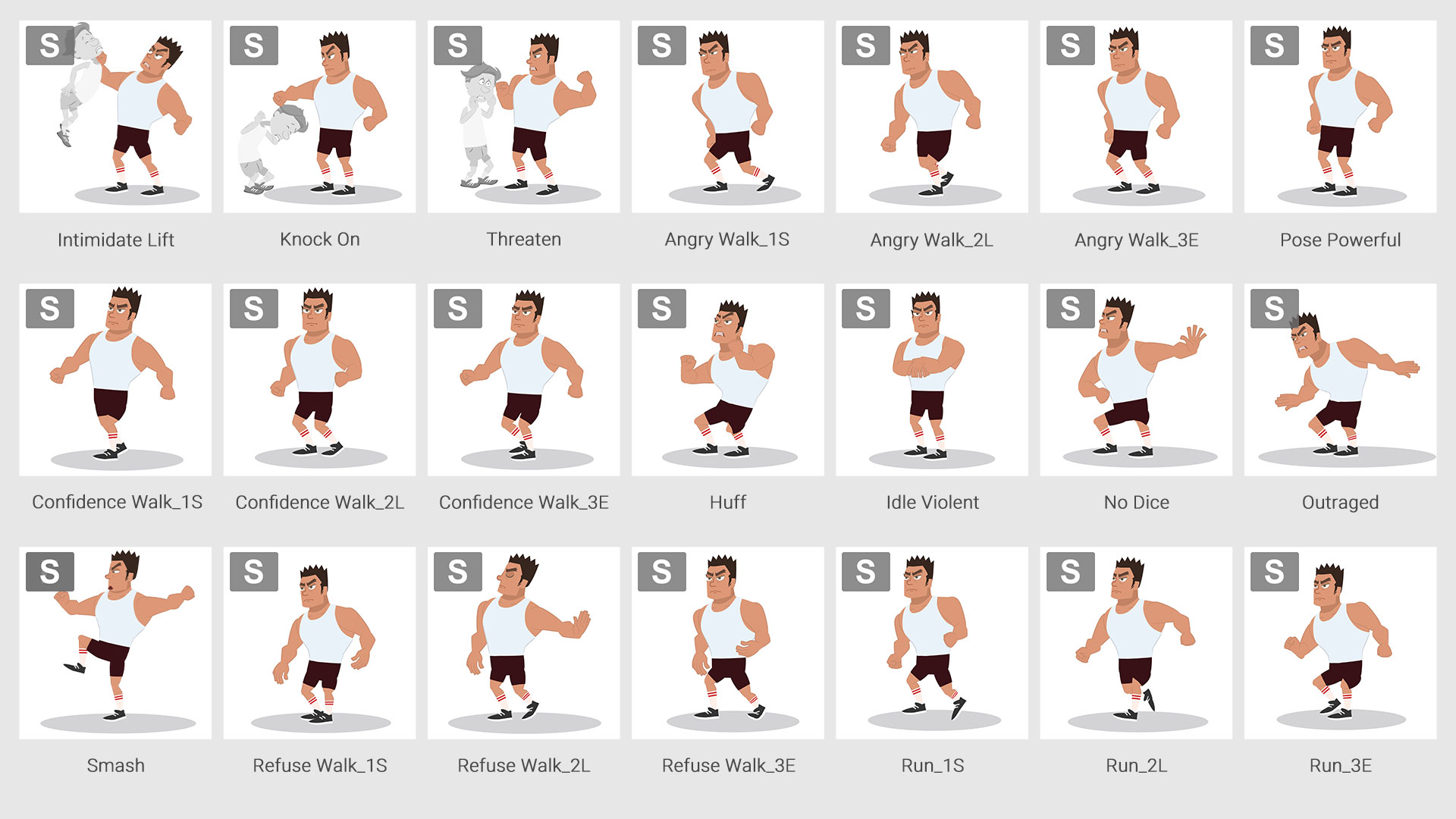 2D Violent Moves - Cartoon Animator/Animation - Reallusion Content Store