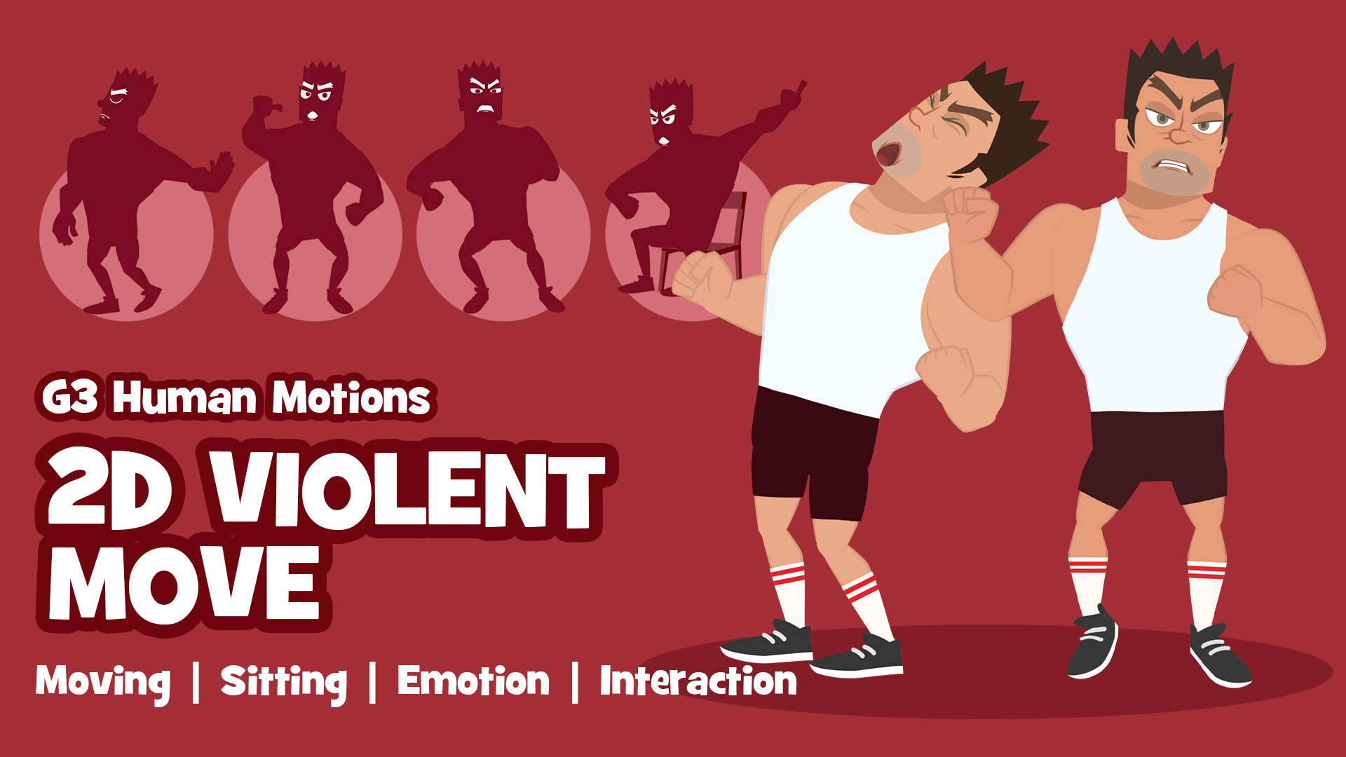 2D Violent Moves - Cartoon Animator/Animation - Reallusion Content Store