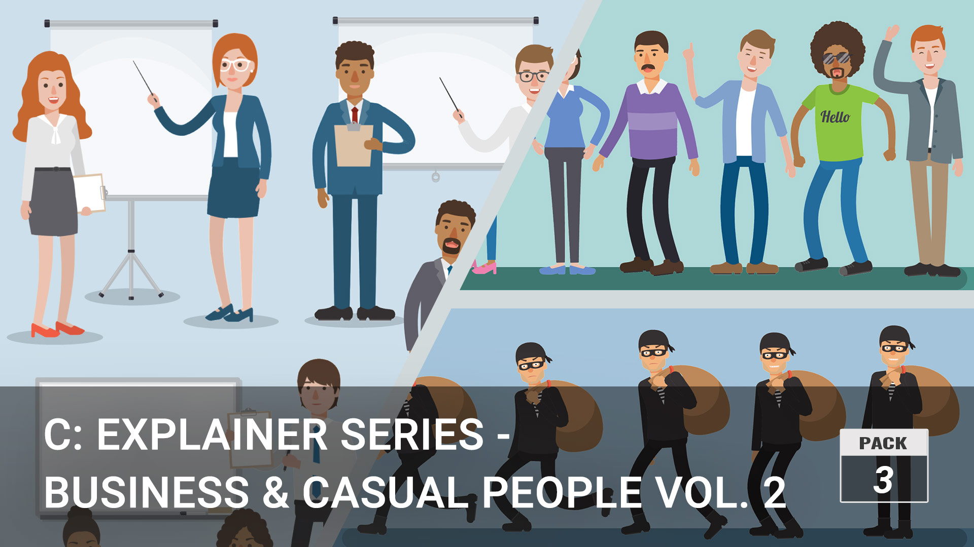 C: Explainer Series - Business & Casual People Vol. 2 - Cartoon ...