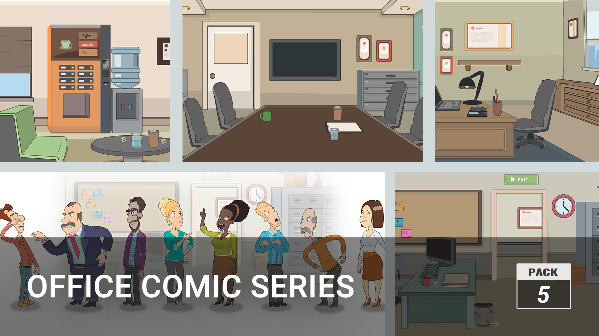 Office Comic Series - Cartoon Animator/Combo (Multiple-PID ...
