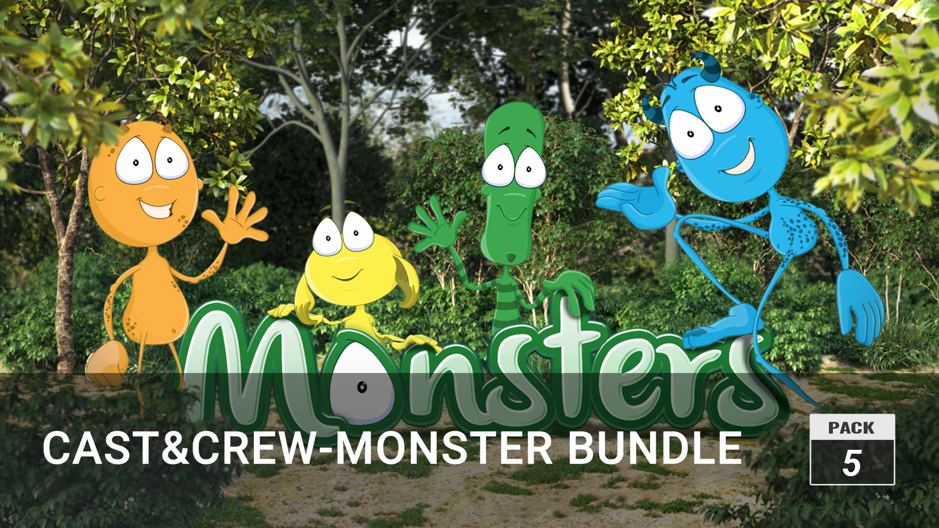 Cast&Crew-Monster Bundle - Cartoon Animator/Combo (Multiple-PID ...