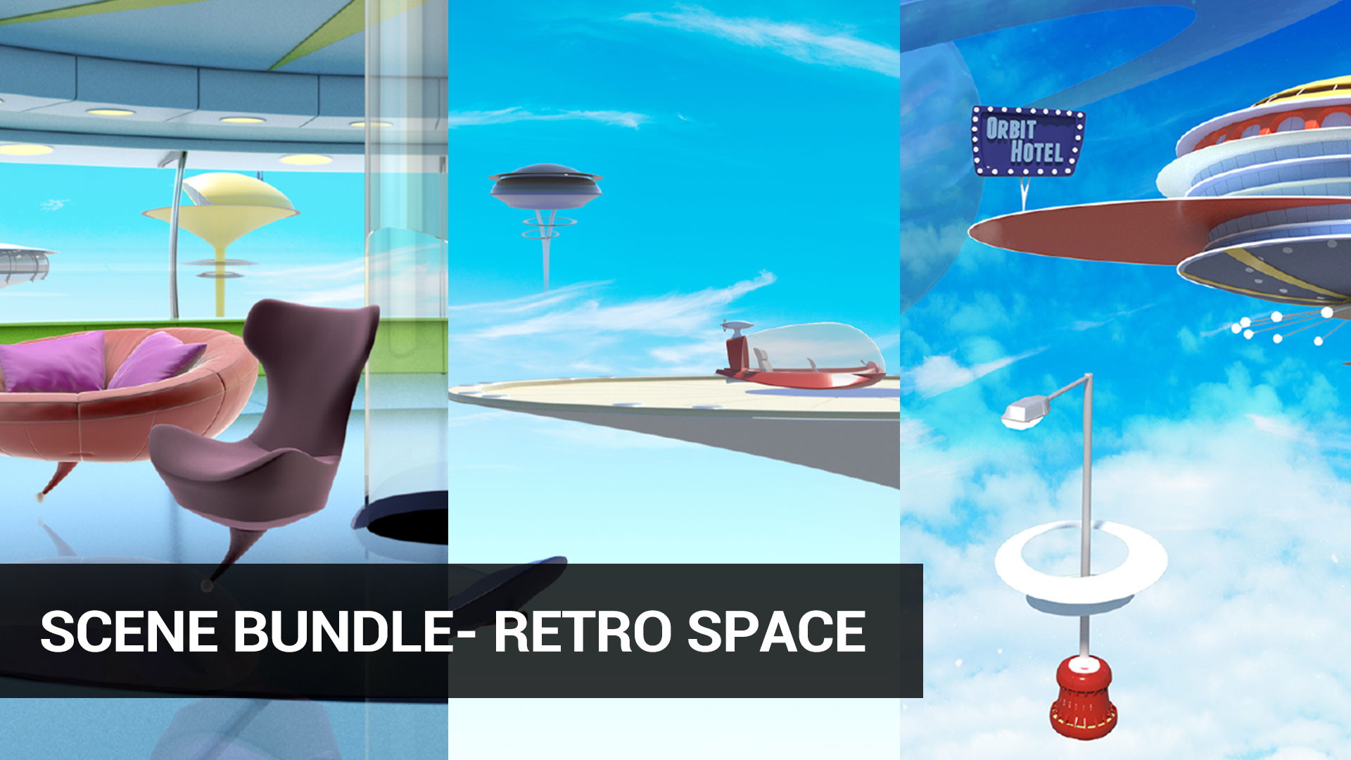 Scene Bundle- Retro Space - Cartoon Animator/Combo (Multiple-PID ...