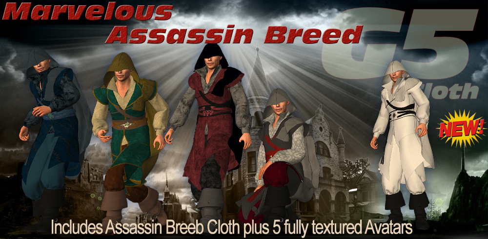 G5 Cloth Marvelous Assassin Breed - iClone/Actor - Reallusion Content Store