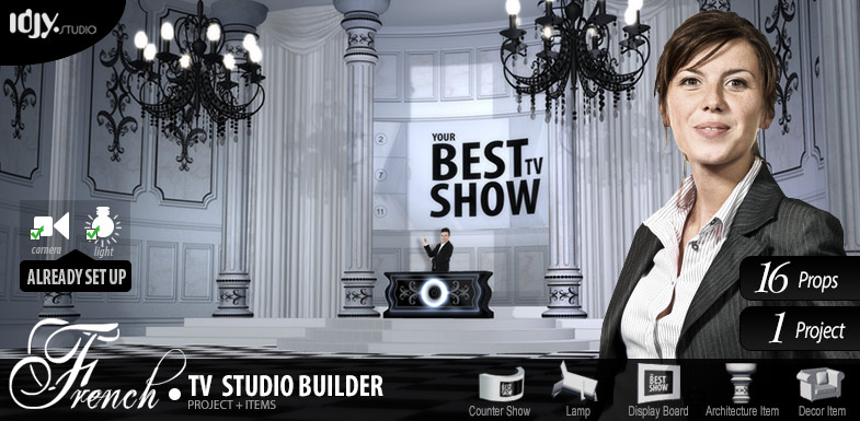 Best TV Show - French Studio - iClone/Stage - Reallusion Content Store