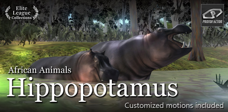 PROTOFACTOR - Hippopotamus - iClone/Actor - Reallusion Content Store