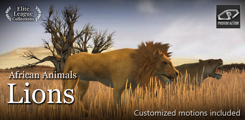PROTOFACTOR - LIONS - iClone/Actor - Reallusion Content Store