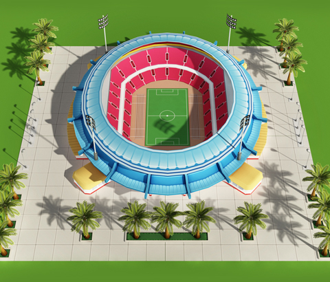 Souchenki City Cinema and Stadium - iClone/Stage - Reallusion Content Store