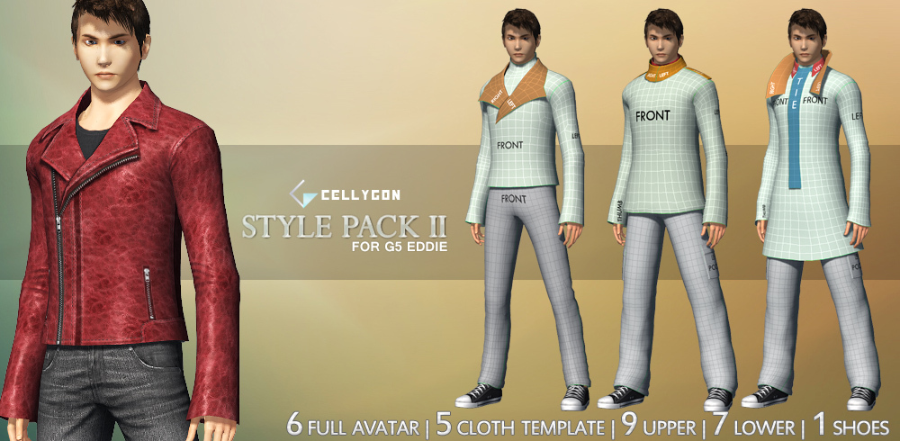 STYLE PACK II for G5 Eddie - iClone/Stage - Reallusion Content Store