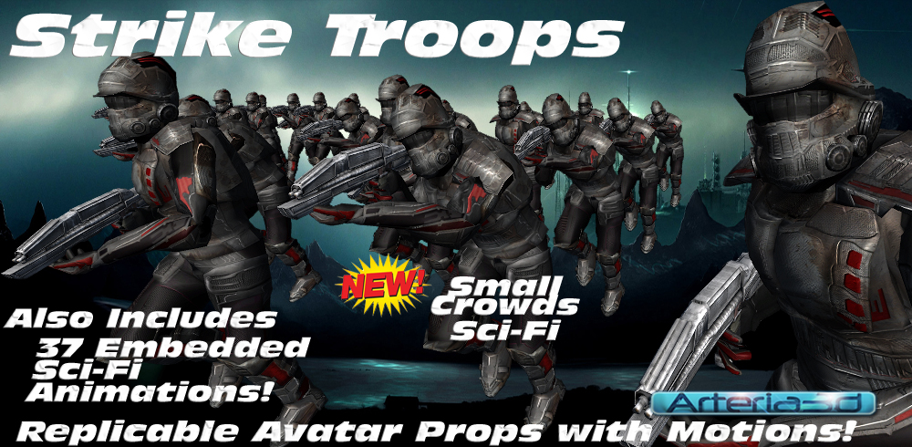 G5 Small Crowds Strike Troops - iClone/Actor - Reallusion Content Store