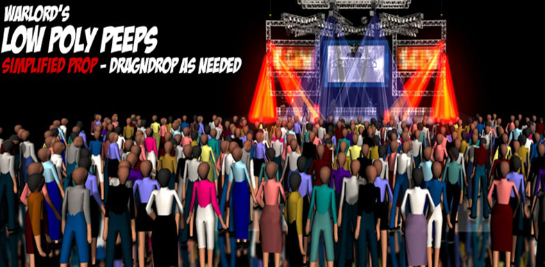 Concert Crowd Simplified - iClone/Stage - Reallusion Content Store