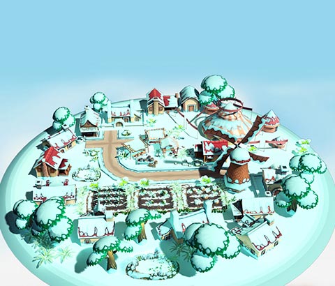 Cartoon Winter Farm - iClone/Stage - Reallusion Content Store