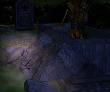 Animated Graveyard Dirt & Crumbling Casket Lid - iClone/Stage ...