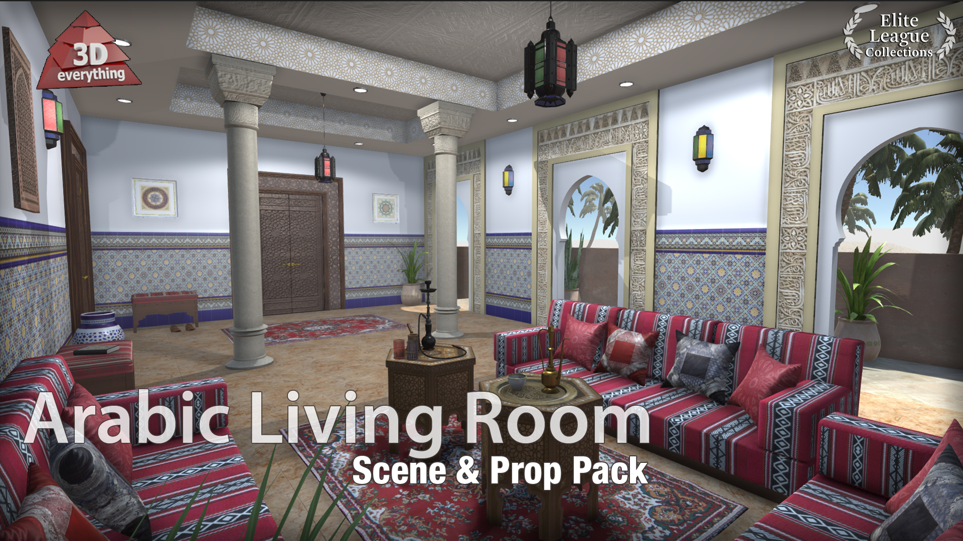 Arabic LIving Room - iClone/Scenes & Props - Reallusion Content Store