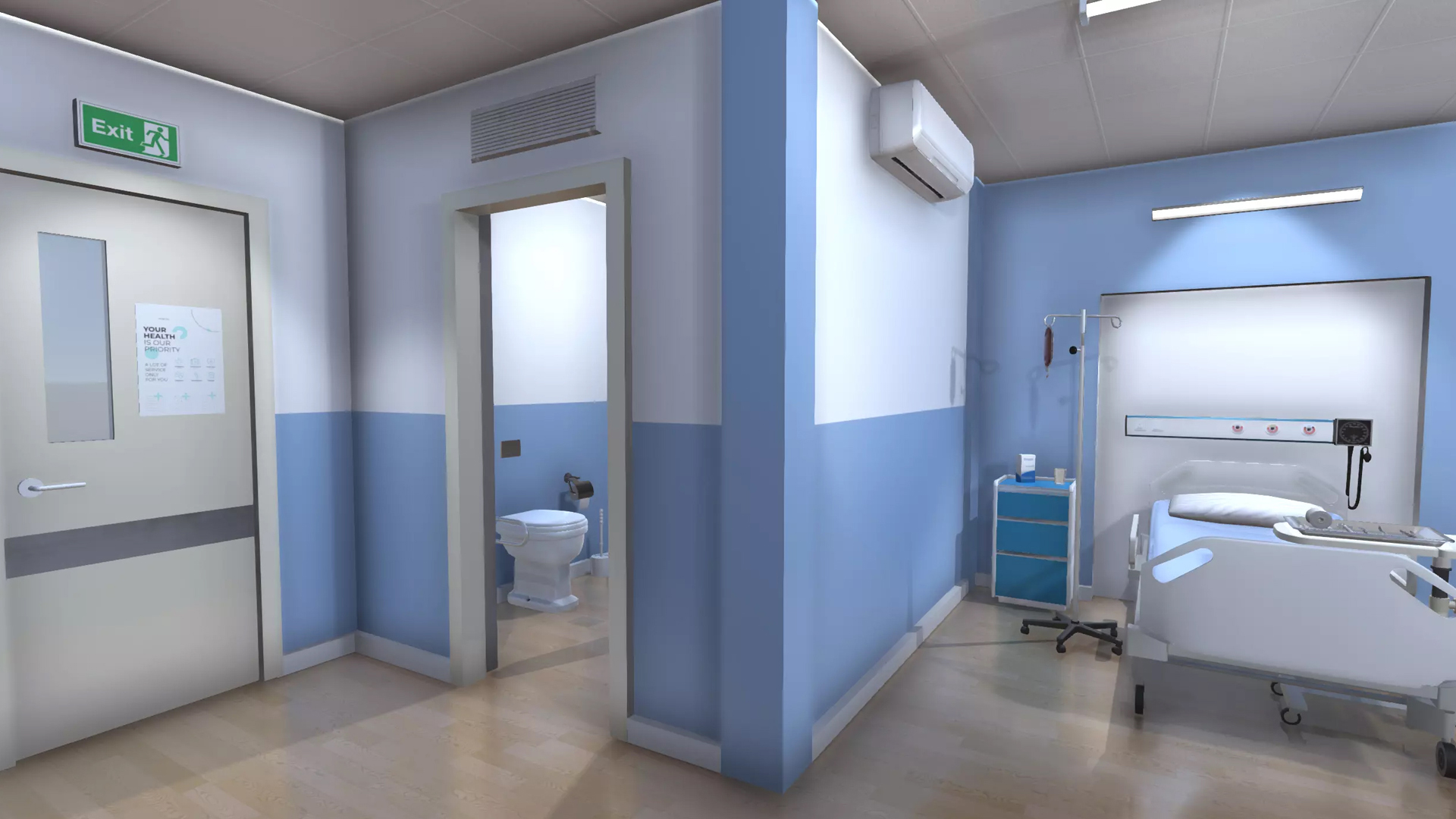 Hospital Room 2 - iClone/Scenes & Props - Reallusion Content Store