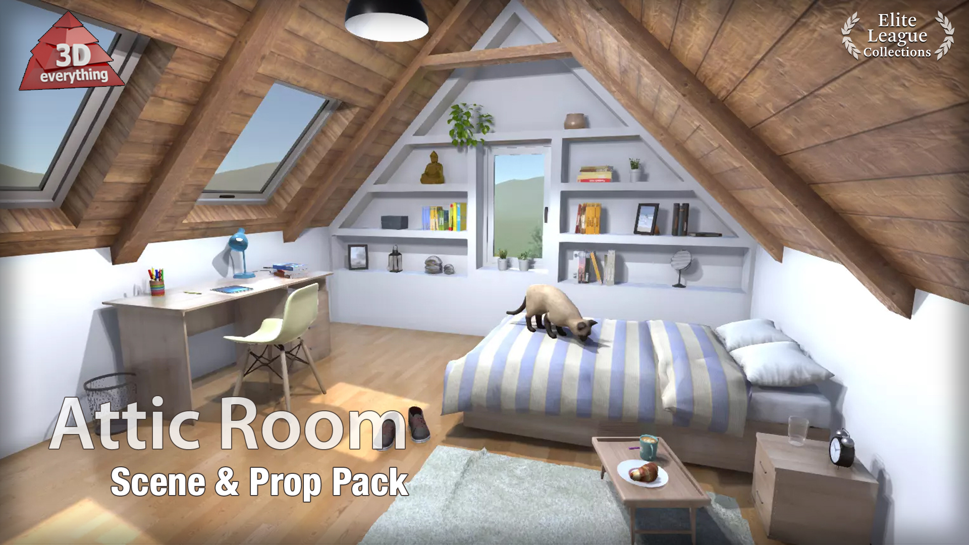 Attic Room - iClone/Scenes & Props - Reallusion Content Store