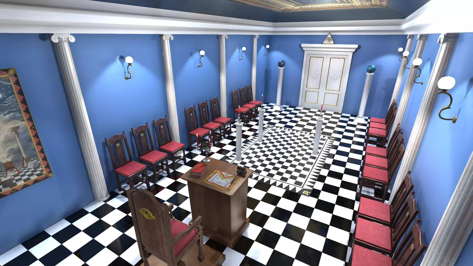 Masonic Room - iClone/Scenes & Props - Reallusion Content Store