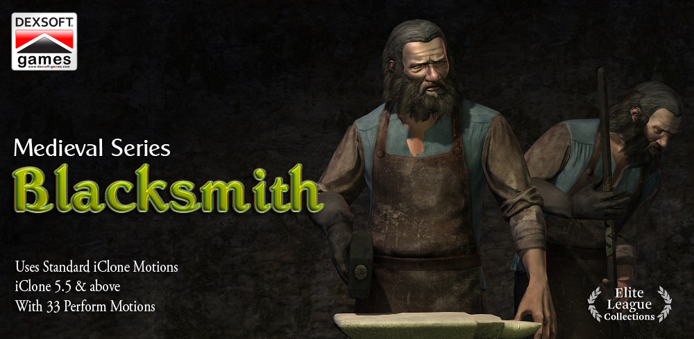 Medieval Blacksmith - iClone/Actor - Reallusion Content Store
