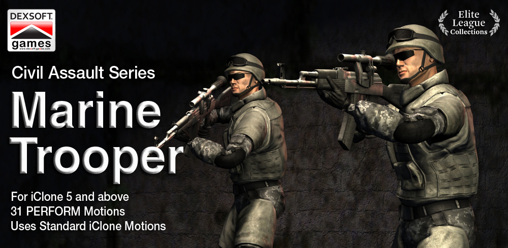 Marine Trooper - iClone/Actor - Reallusion Content Store