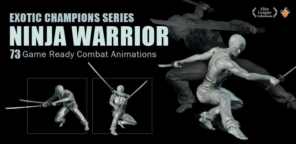 Ninja Warrior Animation Pack - iClone/Motion - Reallusion Content Store