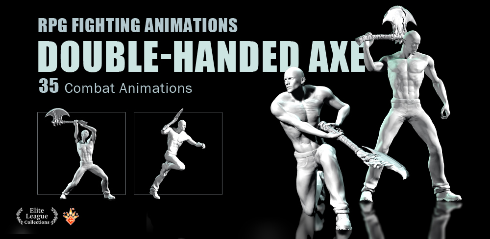 RPG Fighting Animations DOUBLE-HANDED AXE - iClone/Motion - Reallusion ...
