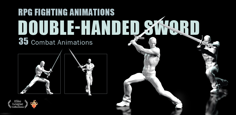 RPG Fighting Animations DOUBLE-HANDED SWORD - iClone/Motion ...