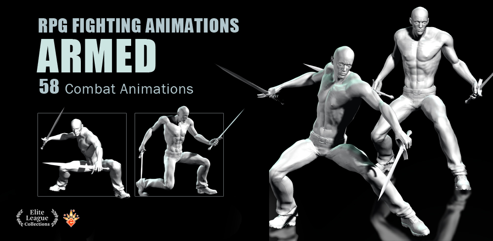 RPG Fighting Animations ARMED - iClone/Motion - Reallusion Content Store