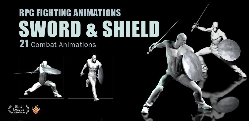 RPG Fighting Animations SWORD & SHIELD - iClone/Motion - Reallusion ...