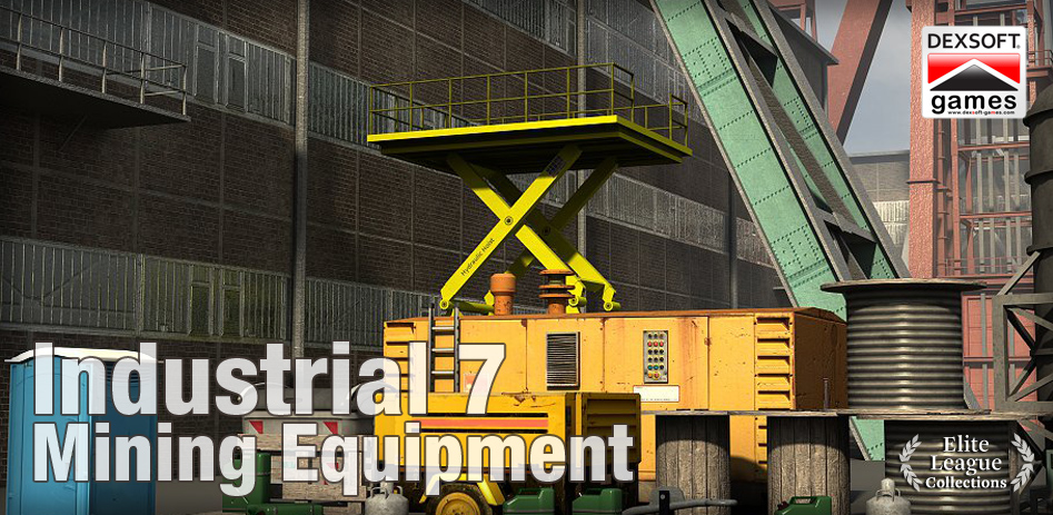 Industrial 7 - Mining Equipment - iClone/Stage - Reallusion Content Store