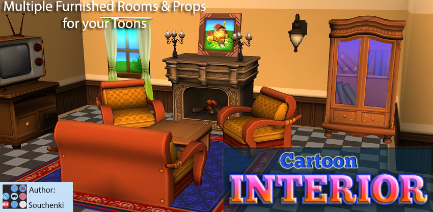 Cartoon Interiors - iClone/Stage - Reallusion Content Store