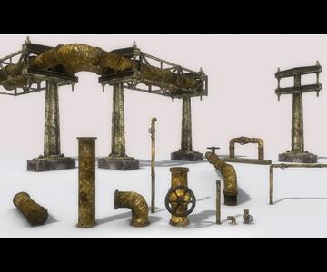 EZ Sets Steampunk Industries - iClone/Stage - Reallusion Content Store