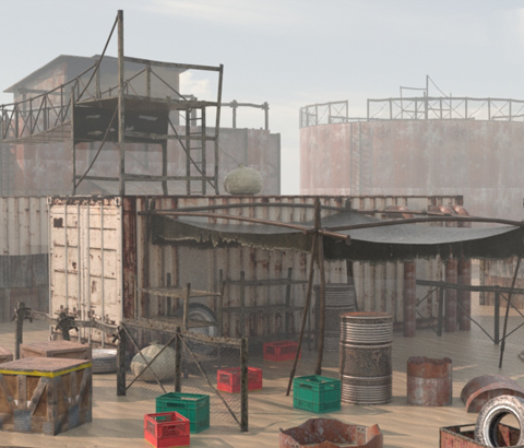 Post Apocalyptic Industrial - iClone/Stage - Reallusion Content Store