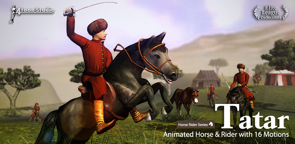 Horse Rider Tatar - iClone/Stage - Reallusion Content Store