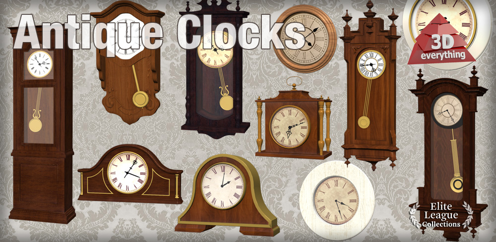 Antique Clocks - iClone/Stage - Reallusion Content Store