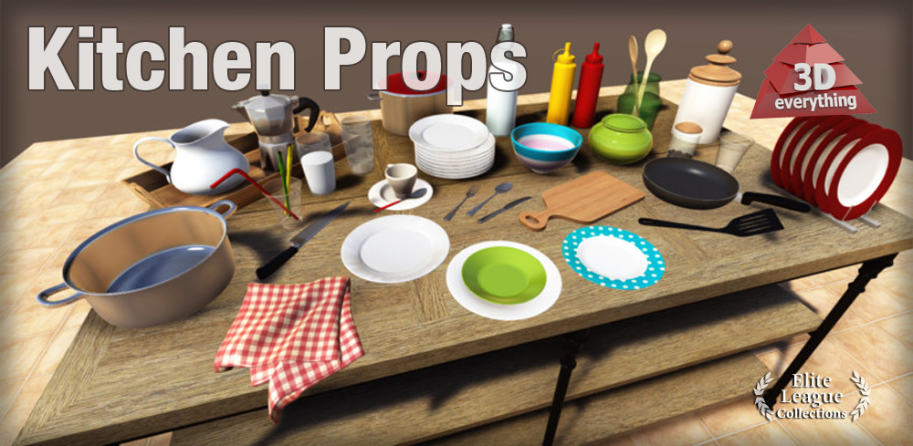 Kitchen Props - iClone/Stage - Reallusion Content Store